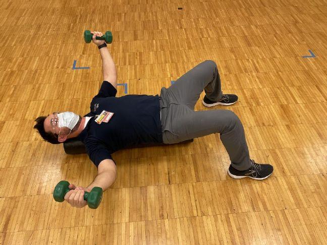 supine fly exercise