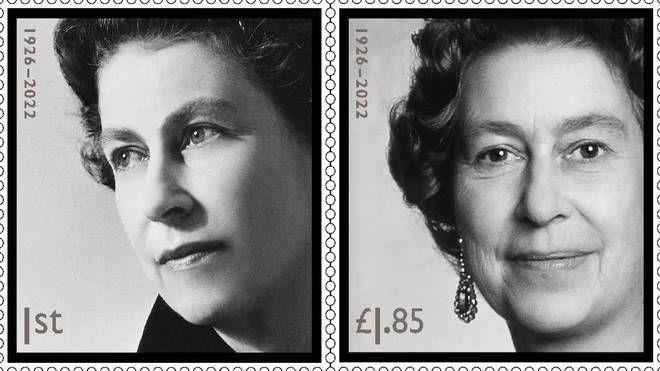 queen on stamp