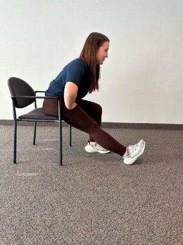 hamstring stretches while sitting
