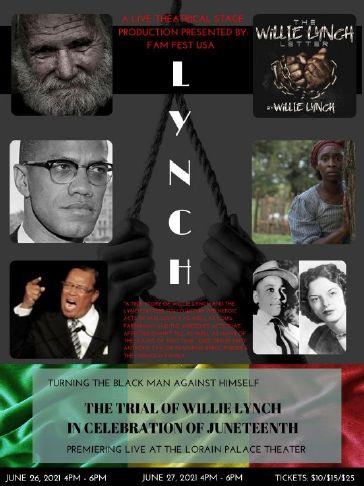 Live theatrical show 'LYNCH (The Trial of Willie Lynch)' is a tribute ...