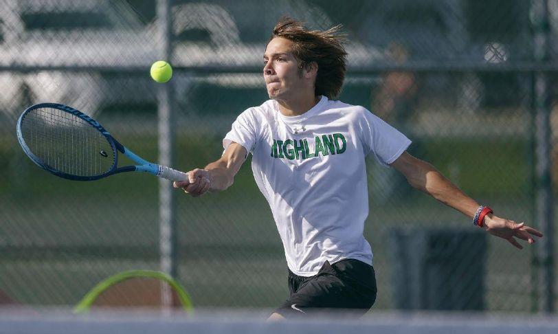 High school tennis: Highland's Elijah Hadler gets new experience as ...