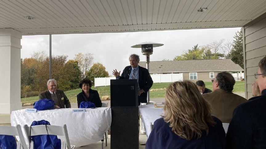 Senator Sherrod Brown visits a commemoration for Santee Landing ...