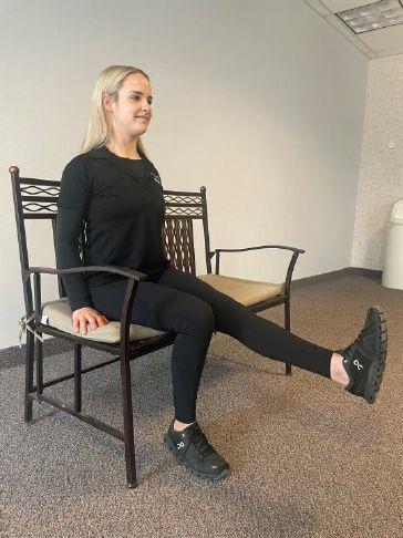 Work It! Seated knee extensions | Chronicle Telegram How to do it ...