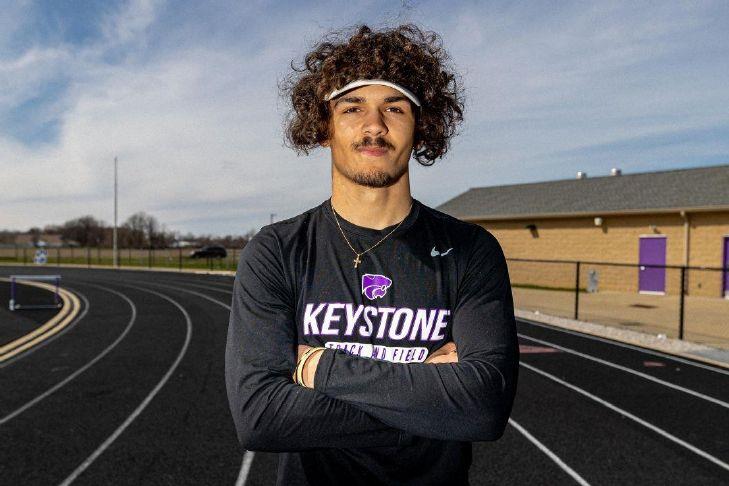 Division II track and field: Keystone's Ryne Shackelford wins third ...