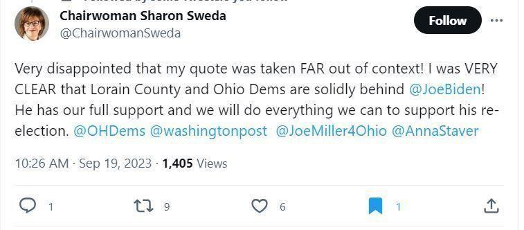 Sharon Sweda apologizes for, explains 'gaffe' about Joe Biden in ...