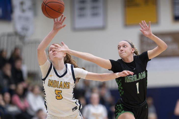 Girls basketball: Madi Morgan, Grace Shondel help Highland clinch SL ...