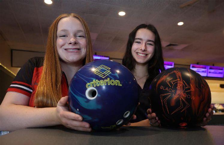 Girls bowling: Juniors Isabella Phillips (Vermilion) and Katie Smith ...