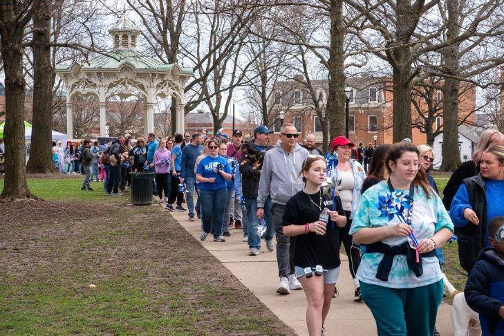 More than 200 people participate in children's center Pinwheel Walk ...
