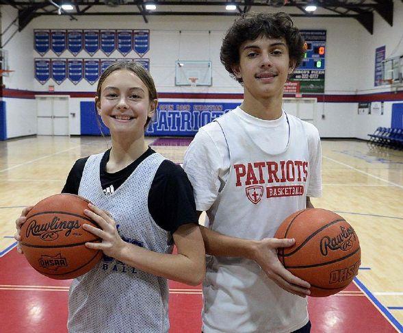 High school basketball: Joined by their parents, Brayden and Briella ...